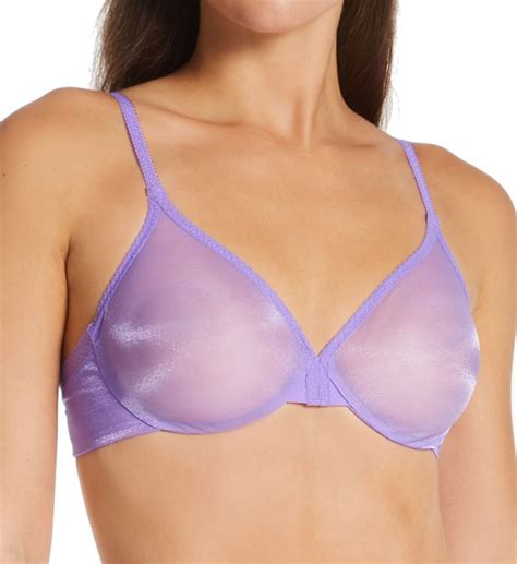 Womens Gossard 6271 Glossies Sheer Bra Violet 30b