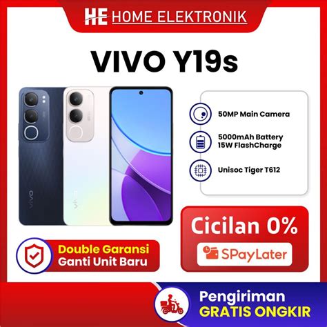 Jual Vivo Y19S 6 128GB 4 128GB 4 64GB 6GB Extended RAM Vivo Terbaru Original Garansi
