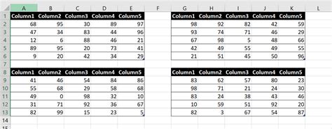read data in formatted tables in excel javascript stack overflow