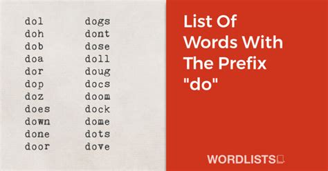 List Of Words With The Prefix Mono