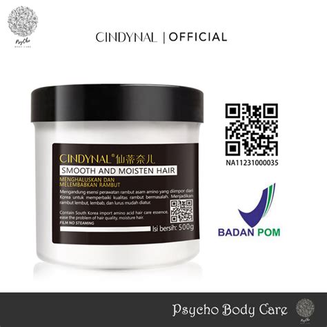 Jual Cindynal Hair Mask Pelurus Rambut Smooth And Moisten Isi 500gr Perawatan Rambut Original