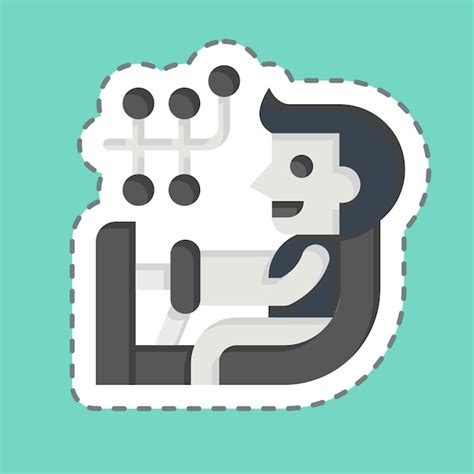 Premium Vector Sticker Line Cut Wheel Alignment Related To Car