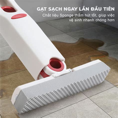 Cây Lau Bàn Bếp Tự Vắt Mini Đa Năng Bọt Biển Thấm Hút Thông Minh Dụng Cụ Lau Dọn Gấp Gọn