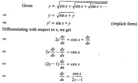 Implicit Differentiation Worked Examples Differential Calculus