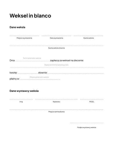 Weksel Co To Jest Jak Stosować Zabezpieczenie Umowy