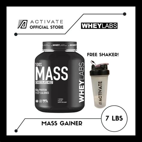Wheylabs Mass Gainer 7lbs 50g Of Protein Per Serving 11 Servings