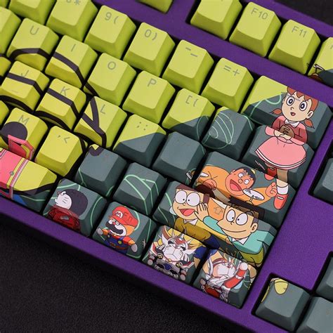 Doraemon Backlit Keycap Set