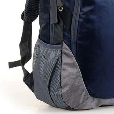 Nylon Travel Man Backpack Dark Blue Navy Shoulder Vicedeal