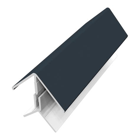 Freefoam Pvc Cladding Shiplap Corner Trim Woodgrain Anthracite 5000mm