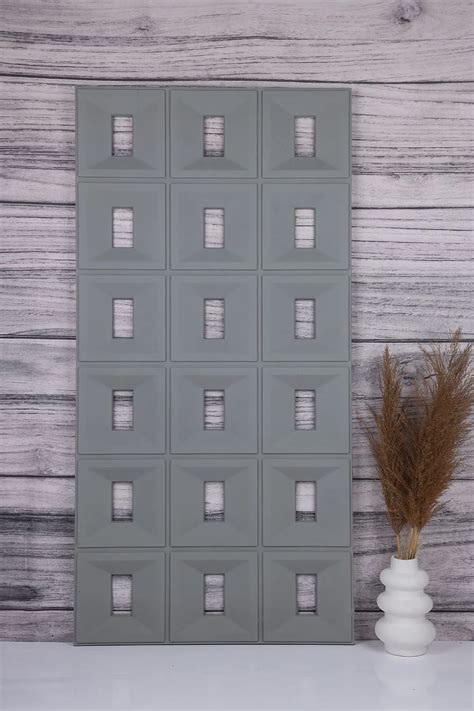 Rectangle Grid Pu Wall Panel Modern Partition Solution