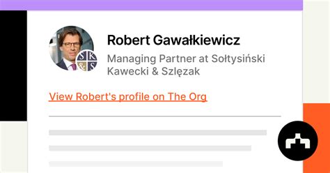 Robert Gawałkiewicz Managing Partner At Sołtysiński Kawecki And Szlęzak The Org