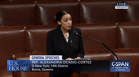Watch Alexandria Ocasio Cortez Delivers Her First House Floor Speech