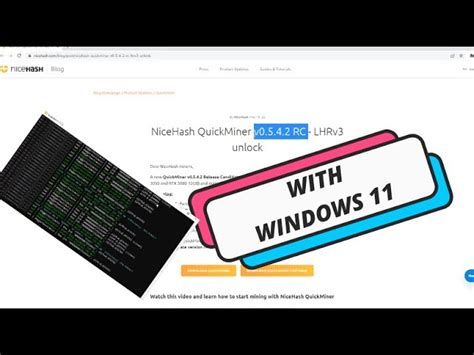Nicehash Quick Miner Installer