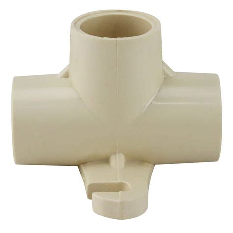 Apollo 1 2 In Solvent Weld Cpvc Drop Ear Tee Fitting Cpvcdet12 The Home Depot