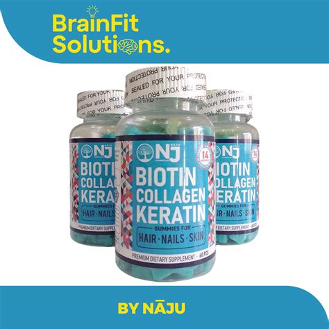 Biotin Collagen Keratin Gummies With B Complex And Multivitamins Naju