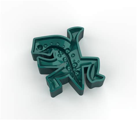 Escher Lizard Form By Tkachmikhailo Download Free Stl Model