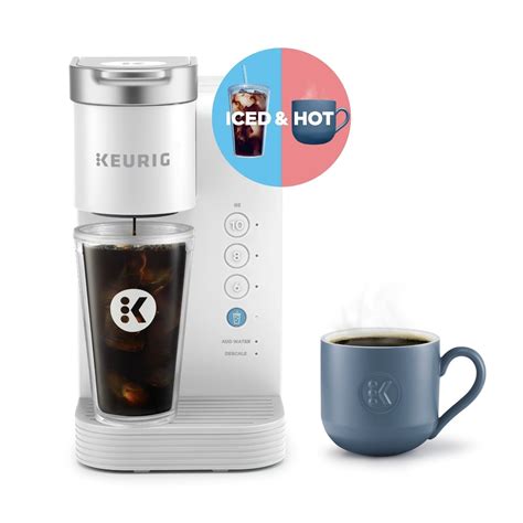 Keurig K Iced Essentials Iced And Hot Single Serve Coffee Maker White