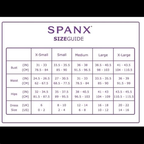 Red Hot Spanx Size Chart Red Hot By Spanx Size Chart