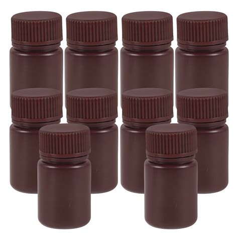 Masteelf 10pcs Chemical Reagent Bottles Reagent Sample Containers