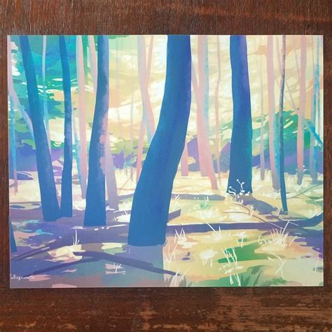 Forest Print Etsy