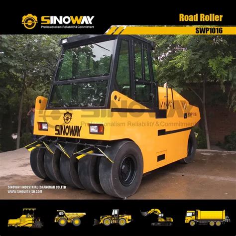 Heavy Road Compactor Machine 10 Ton Roller Compactor With Pneumatic Rubber Tyre Driveway