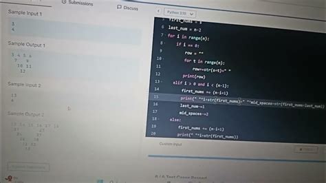 Numbers In Inverted Hollow Pyramid Coding Assignment Nxtwave Happy