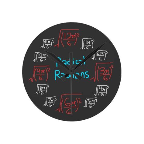 Radical Radians Round Clock