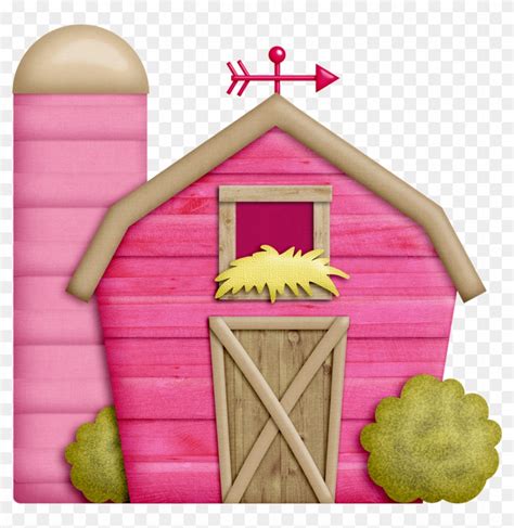 Barn Clipart Pink Pink Barn Clipart Hd Png Download 800x784