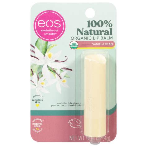 Eos Lip Balm Organic Vanilla Bean Super 1 Foods