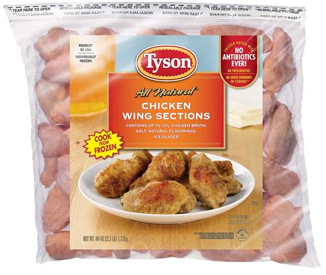 Tyson Chicken Wing Sections 25 Lb Frozen Grocery