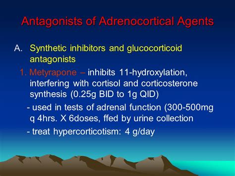 Adrenocorticosteroids And Adrenocortical Antagonists Ppt Video Online Download