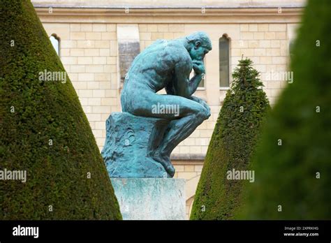 The Thinker Sculpture By Auguste Rodin Rodin Museum Paris France