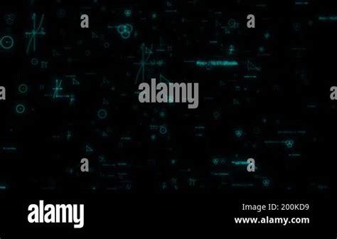 Mathematical Math Formulas Molecular Digital Made Of Binary Code