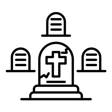 Graveyard Vector Icon 21730563 Vector Art At Vecteezy