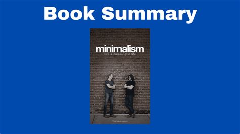 Book Summary Minimalism Eric Sandroni