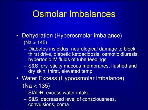 Ppt Electrolyte Imbalance Powerpoint Presentation Free Download Id