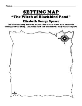 “the Witch Of Blackbird Pond” Elizabeth George Speare Setting Map Worksheet