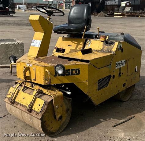 Rosco Double Drum Roller Compactor For Sale Purple Wave Auction