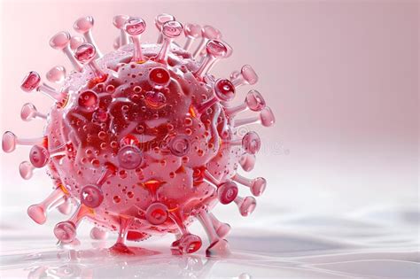 3d Render Of Immune System Cell With Large Nucleus On White Background