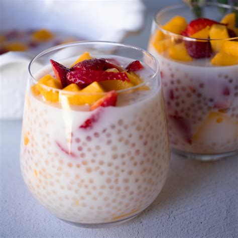 Mango Sago Recipe With Added Strawberries