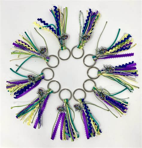 Tassel And Beetle Keychain From Original Art Etsy