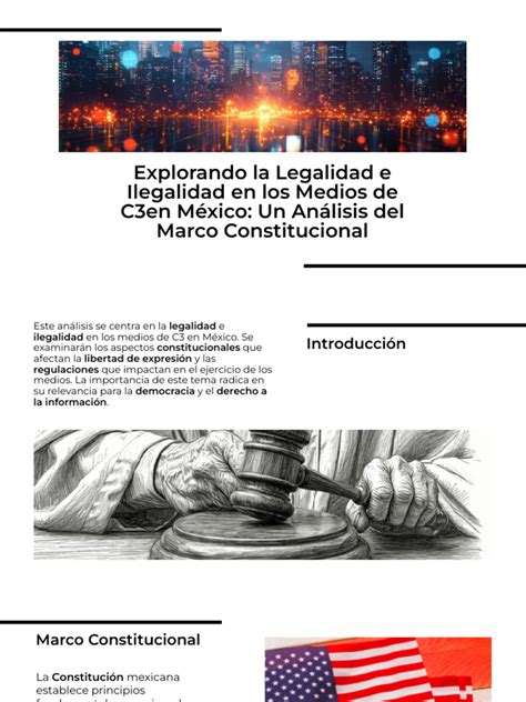 Slidesgo Explorando La Legalidad E Ilegalidad En Los Medios De C3en