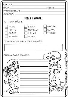 Blog Educação E Transformação 👍dia Das Mães Atividades Variadas