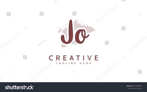 Jo Initials Handwriting Logo Vector Stock Vector Royalty Free 1919303990 Shutterstock
