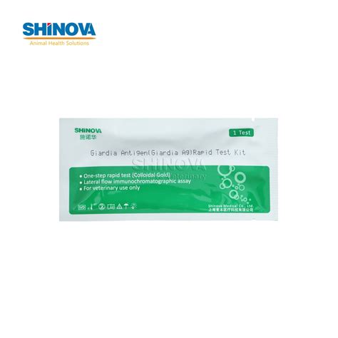 Giardia Ag Rapid Test Shinova Vetveterinary Endoscopeveterinary