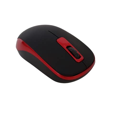Mouse Wireless Black Red E4u