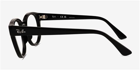 Ray Ban Rb7227 Round Black Frame Eyeglasses Eyebuydirect
