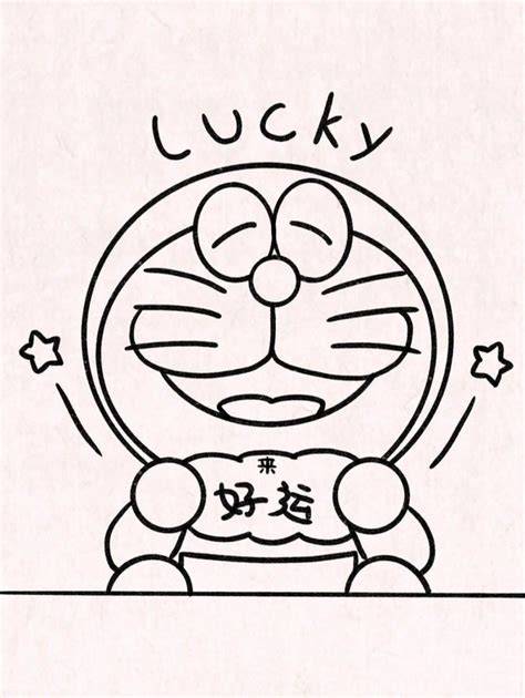 哆啦a梦简笔画100种（高清17张）简笔画图片大全