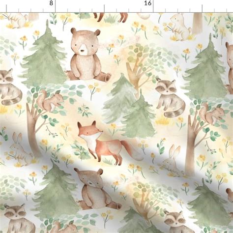 Woodland Fabric Etsy