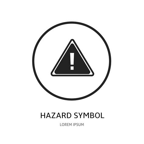 Hazard Symbol Illustration Sign For Logo Stock Vector 20672388 Vector